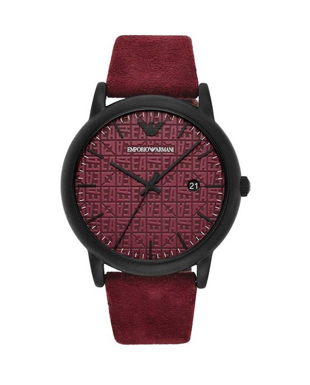 Emporio Armani Luigi Burgundy Leather Strap Gents Watch Model Ar11273 ...