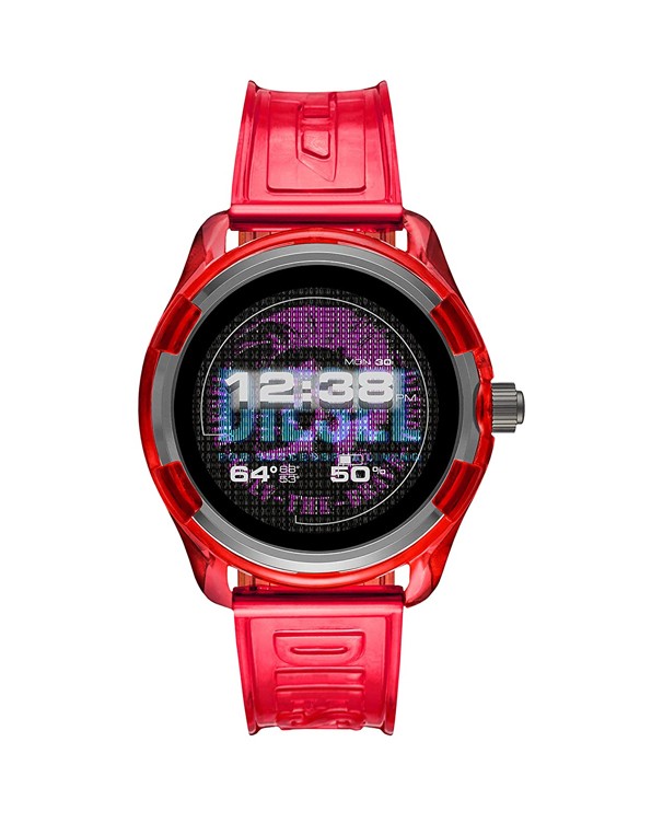 Diesel Men's Digital Watch smart Display and Silicone Strap, DZT2019 ...