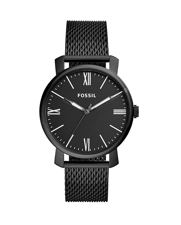 Fossil Rhett All Black Mesh Bracelet Men's Watch | Arktastic