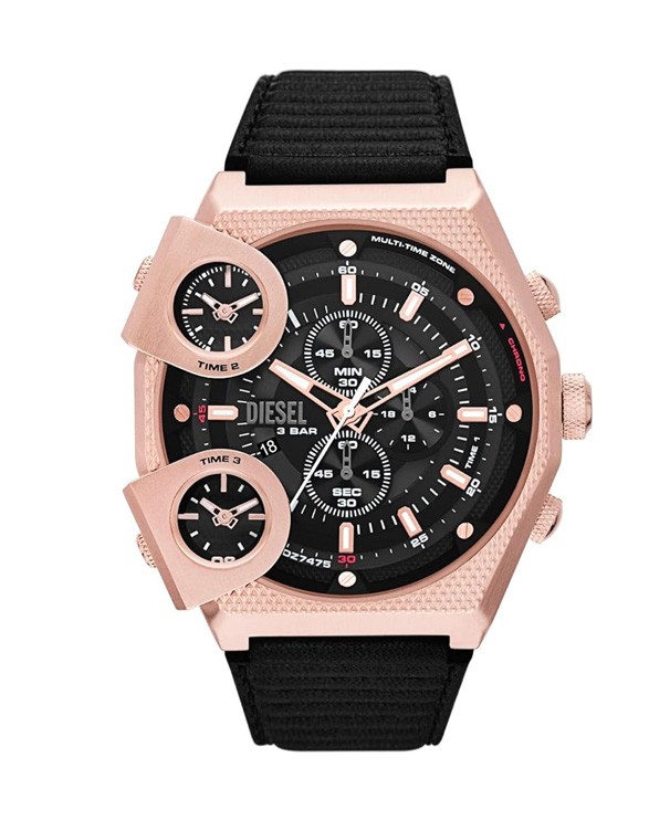 Diesel Sideshow Chronograph Black Dial Men's Watch Model DZ7475 | Arktastic