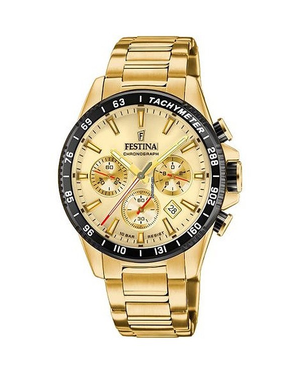 Festina Festina Timeless Chronograph Gold Color Men's Watch Model ...